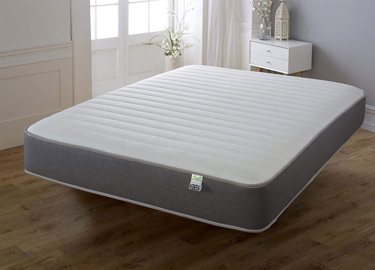 Memory Foam Deep Sprung Micro Quilted Cool Touch Straight Mattress ...