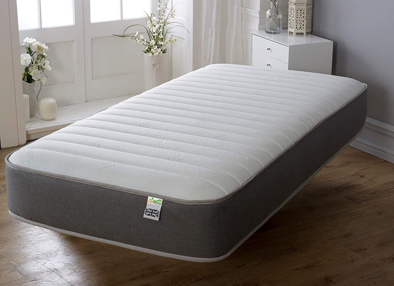 Memory Foam Deep Sprung Micro Quilted Cool Touch Straight Mattress ...